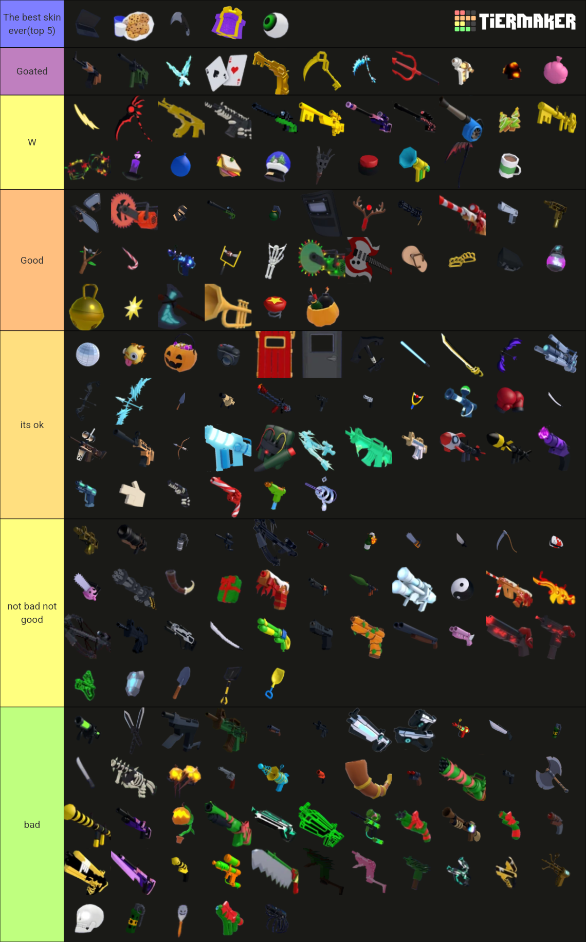rivals all weapon skins Tier List (Community Rankings) - TierMaker