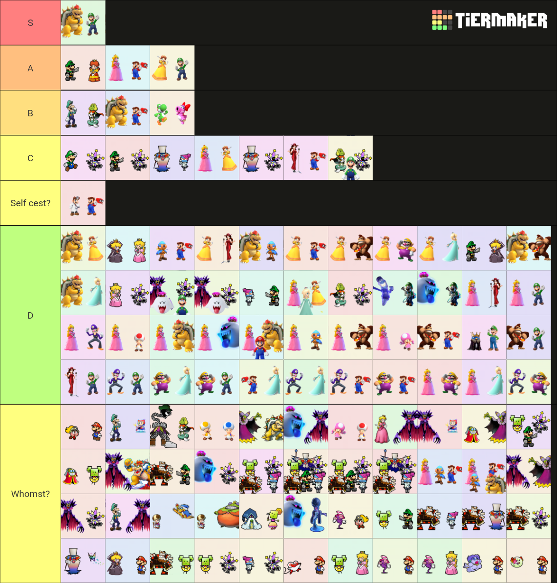 Mario Ships Tier List (Community Rankings) - TierMaker
