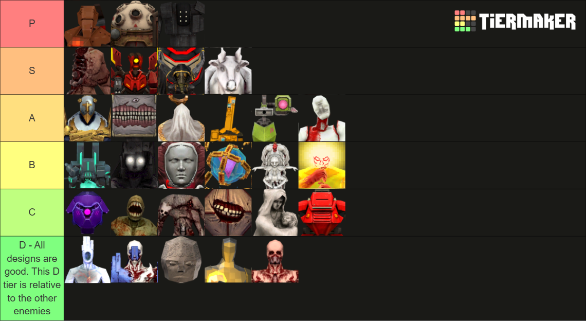 ULTRAKILL Enemies and Bosses Tier List (Community Rankings) - TierMaker