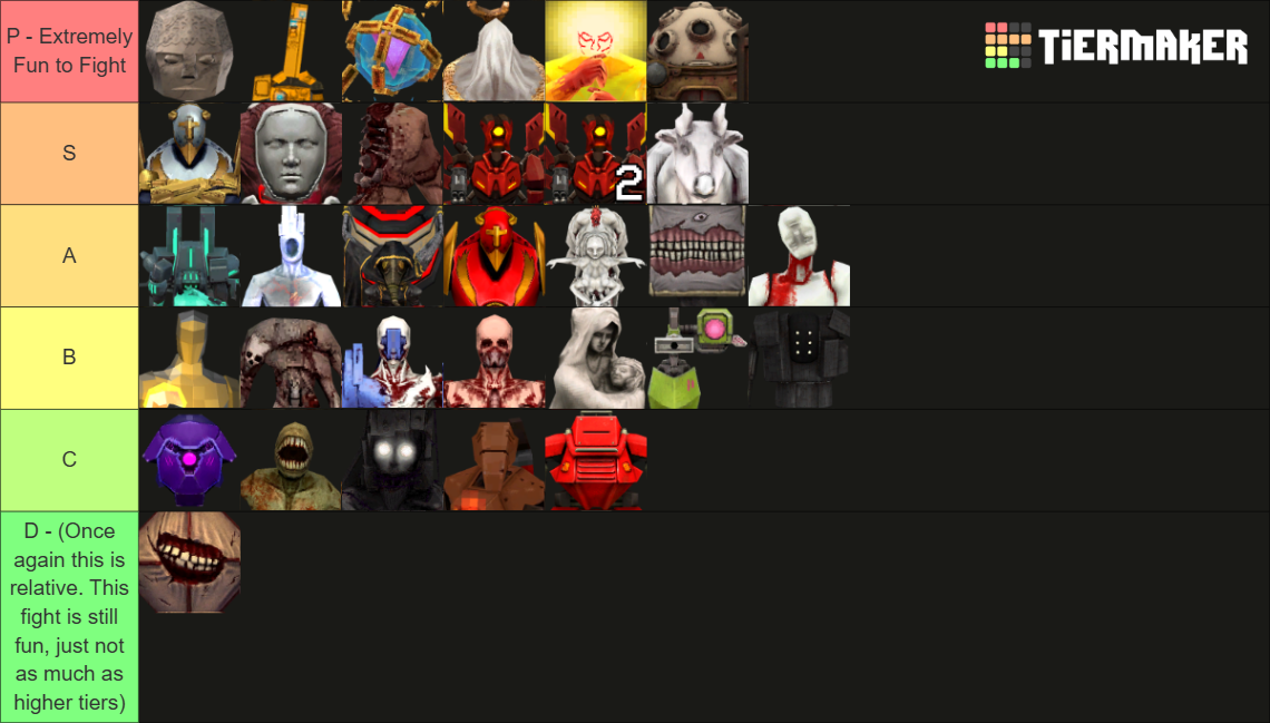 ULTRAKILL Enemies and Bosses Tier List (Community Rankings) - TierMaker