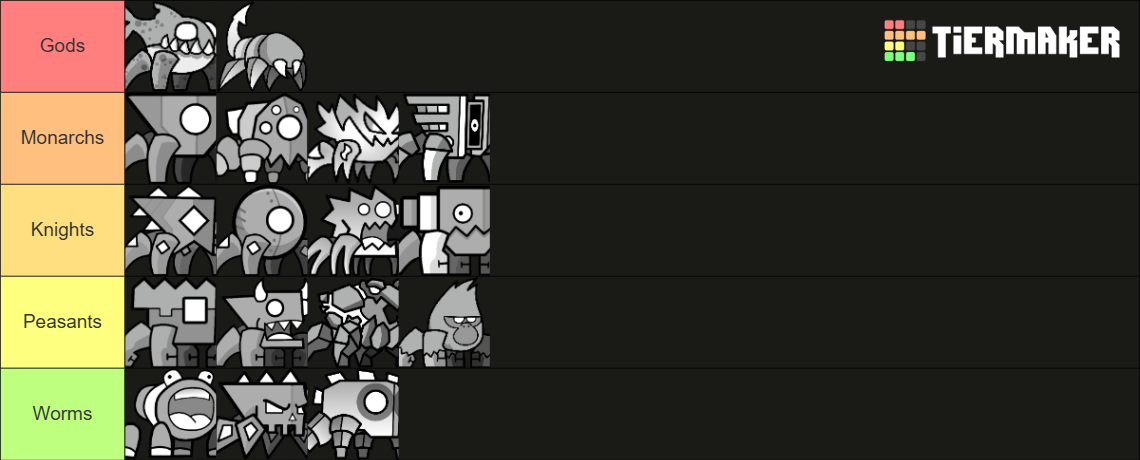 Geometry Dash Spiders Tier List (Community Rankings) - TierMaker