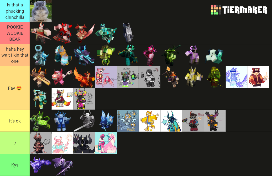 PHIGHTING! characters (playable + lore/npc) Tier List (Community ...