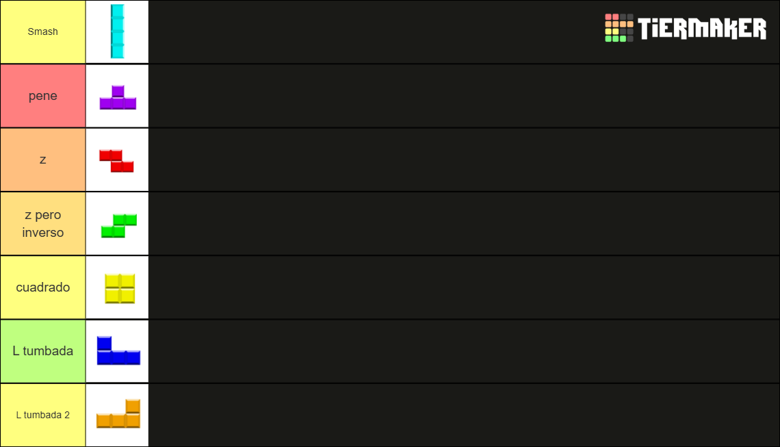 Tetris Blocks Tier List (Community Rankings) - TierMaker