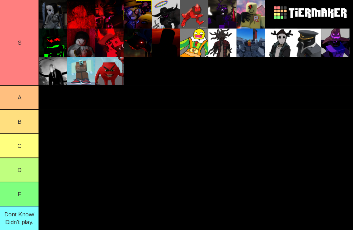 Forsaken Killers (Whit Upcoming!) Tier List (Community Rankings) - TierMaker