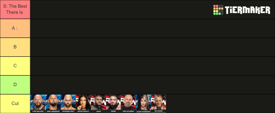 WWE 2025 Roster Tier List (Community Rankings) - TierMaker