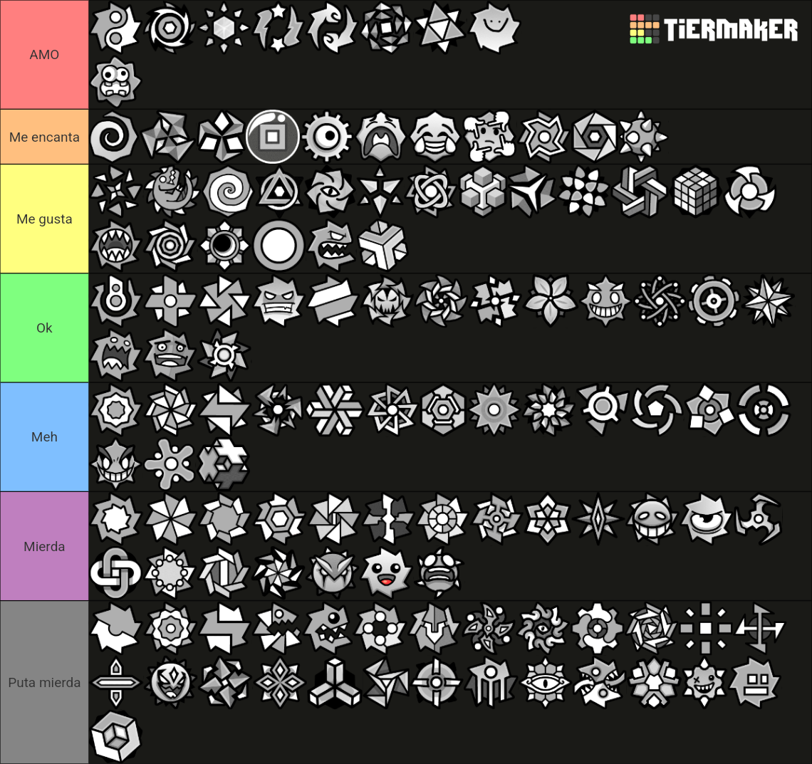 Geometry Dash Balls [2.21, UPDATED FOR 2.205] Tier List (Community ...