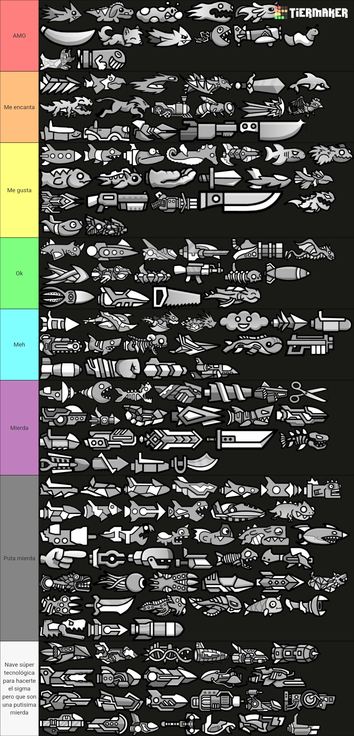 Geometry Dash Ships [2.21, UPDATED FOR 2.205] Tier List (Community ...