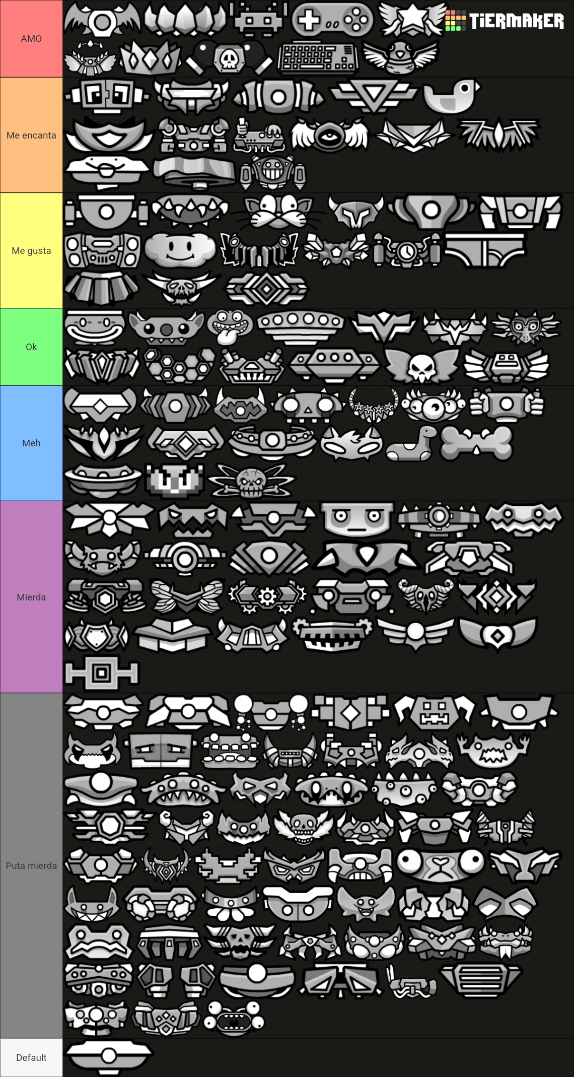 Geometry Dash UFOs [2.21, UPDATED FOR 2.205] Tier List (Community ...