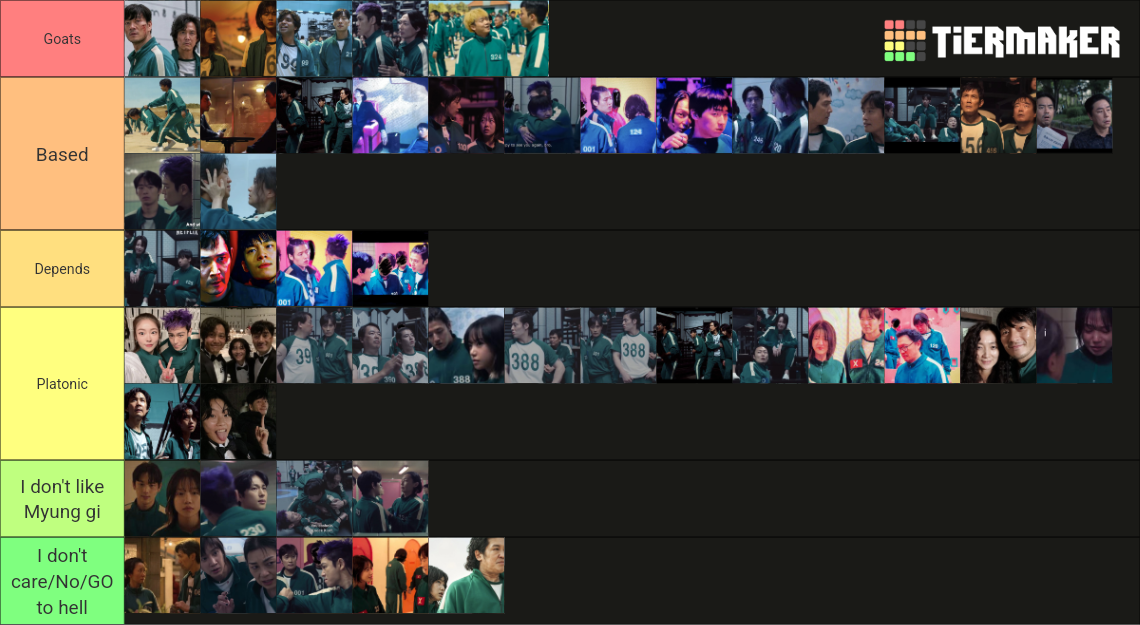 Squid Game Ships S1 S2 Tier List Community Rankings Tiermaker