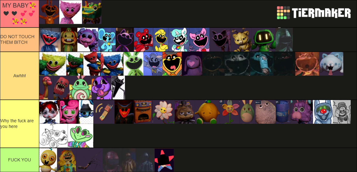 All Poppy Playtime Characters (+ Project Playtime) (2024) Tier List ...
