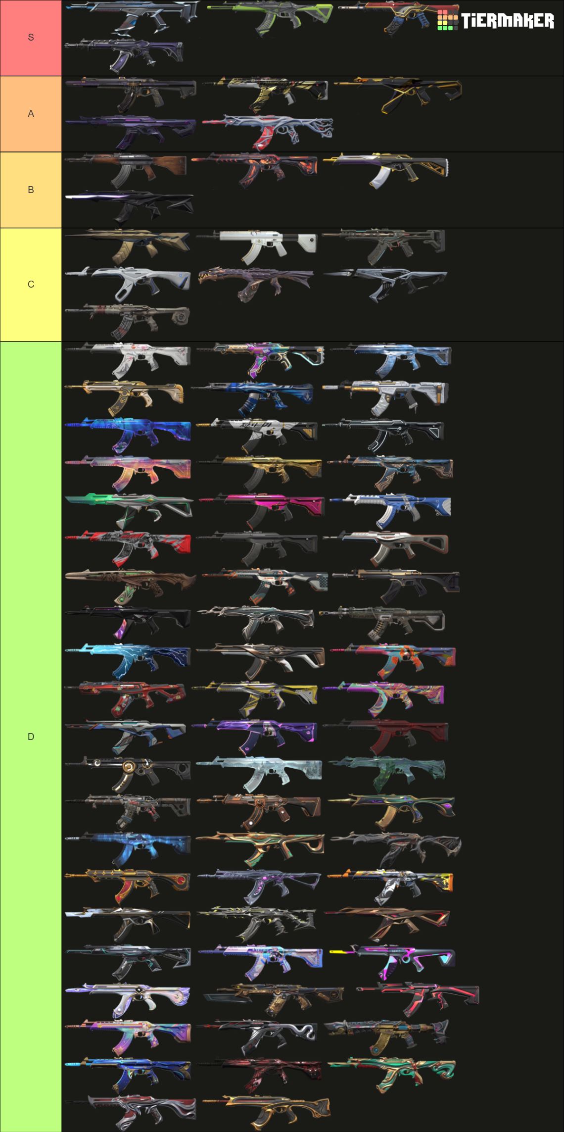 Valorant Vandal Skins (April 2025) Tier List (Community Rankings ...