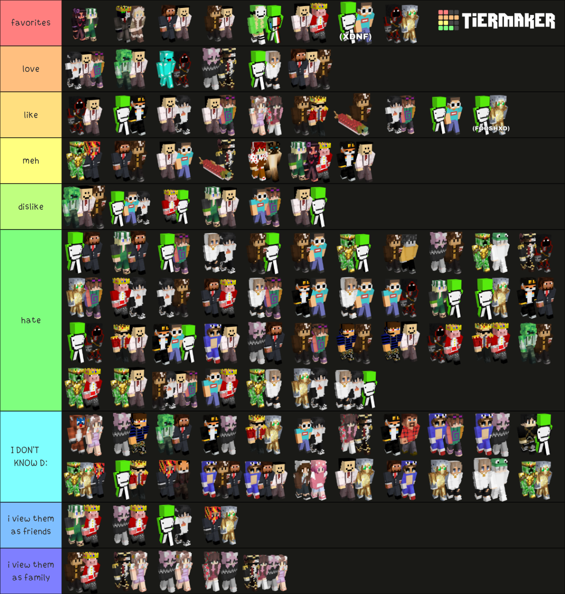 Ultimate Dream SMP Ships Tier List (Community Rankings) - TierMaker
