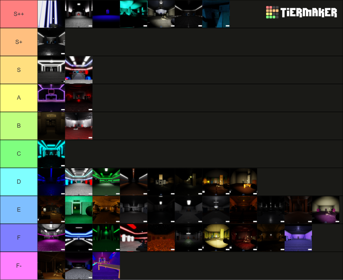 Rooms Re-Established Section Tierlist Tier List (Community Rankings ...