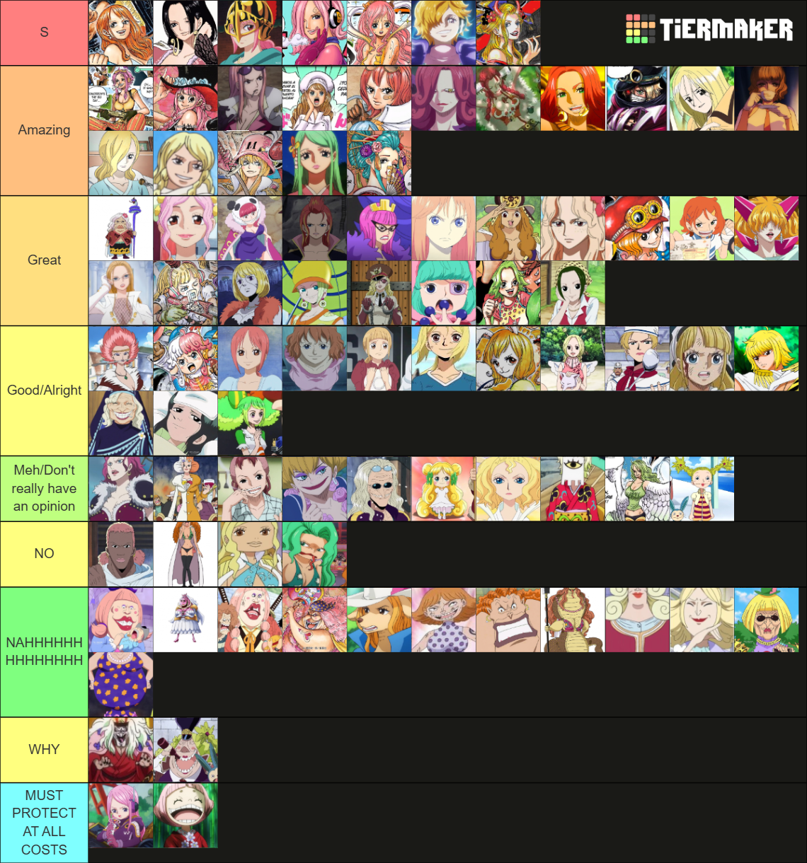 One Piece Female Characters Tier List (Community Rankings) - TierMaker