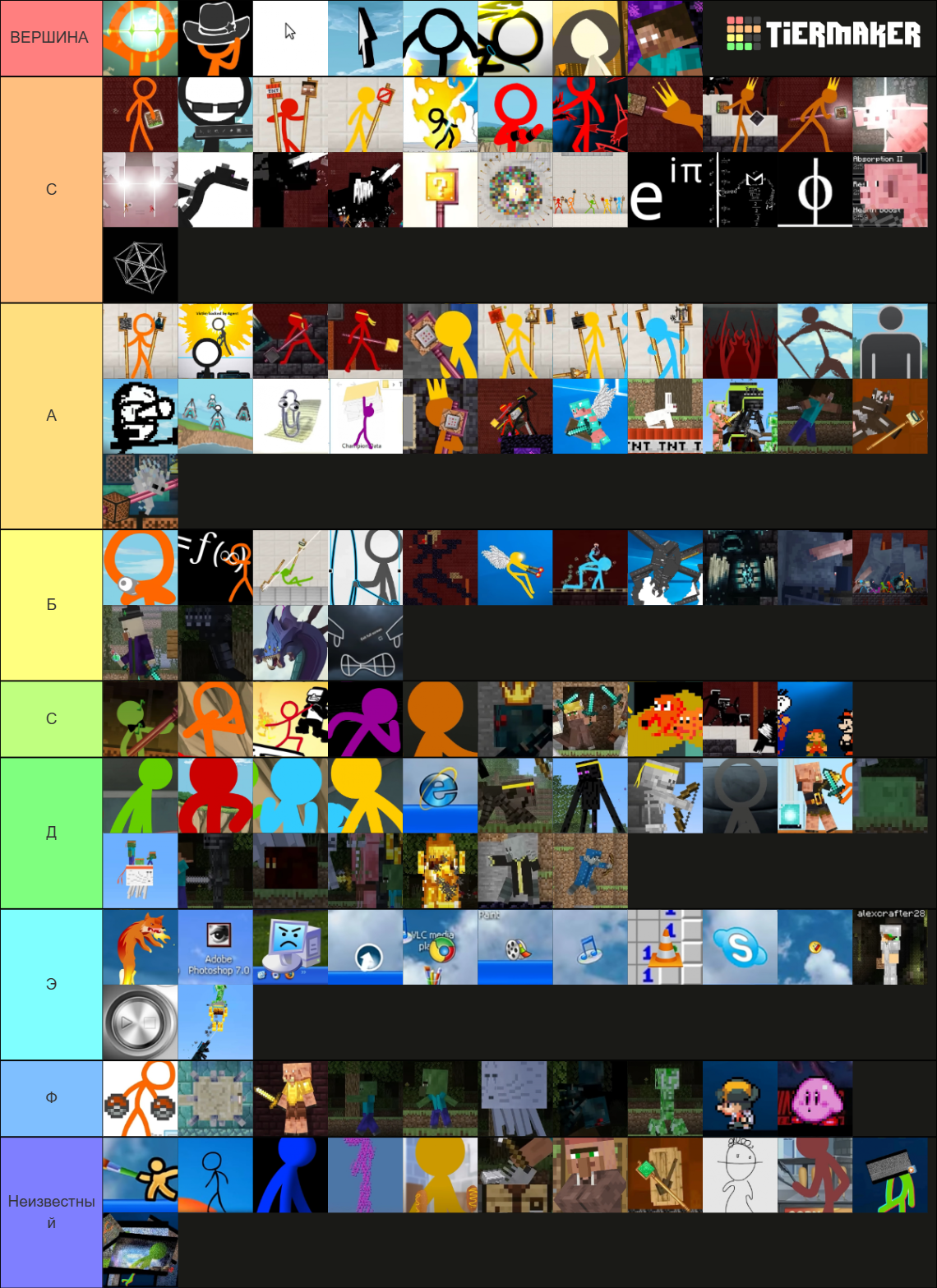 (ABANDONED) ALL Alan Becker Characters TIER LIST Tier List (Community ...