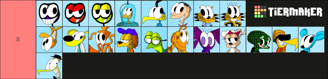 CartoonMania Characters Tier List (Community Rankings) - TierMaker