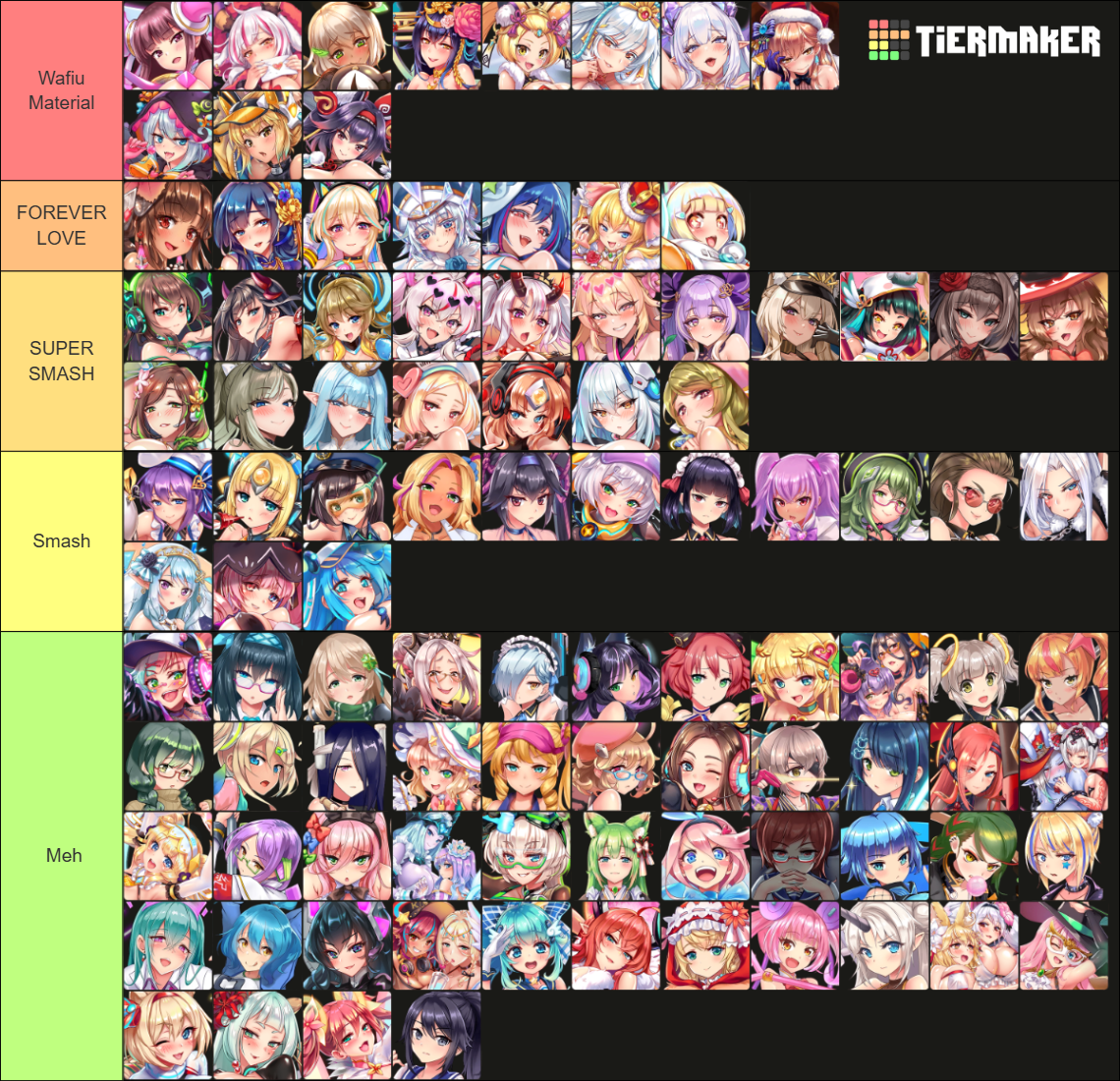 Project QT (Nutaku) characters Tier List (Community Rankings) - TierMaker
