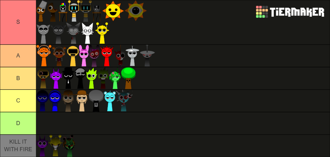 Sprunki Tier List (Community Rankings) - TierMaker