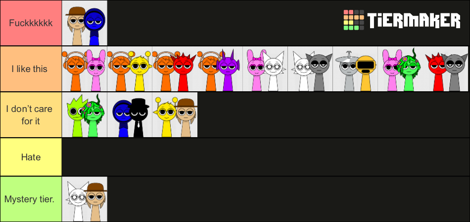 Sprunki Ship Tierlist Tier List (Community Rankings) - TierMaker