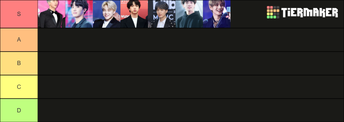 BTS MEMBERS Tier List (Community Rankings) - TierMaker