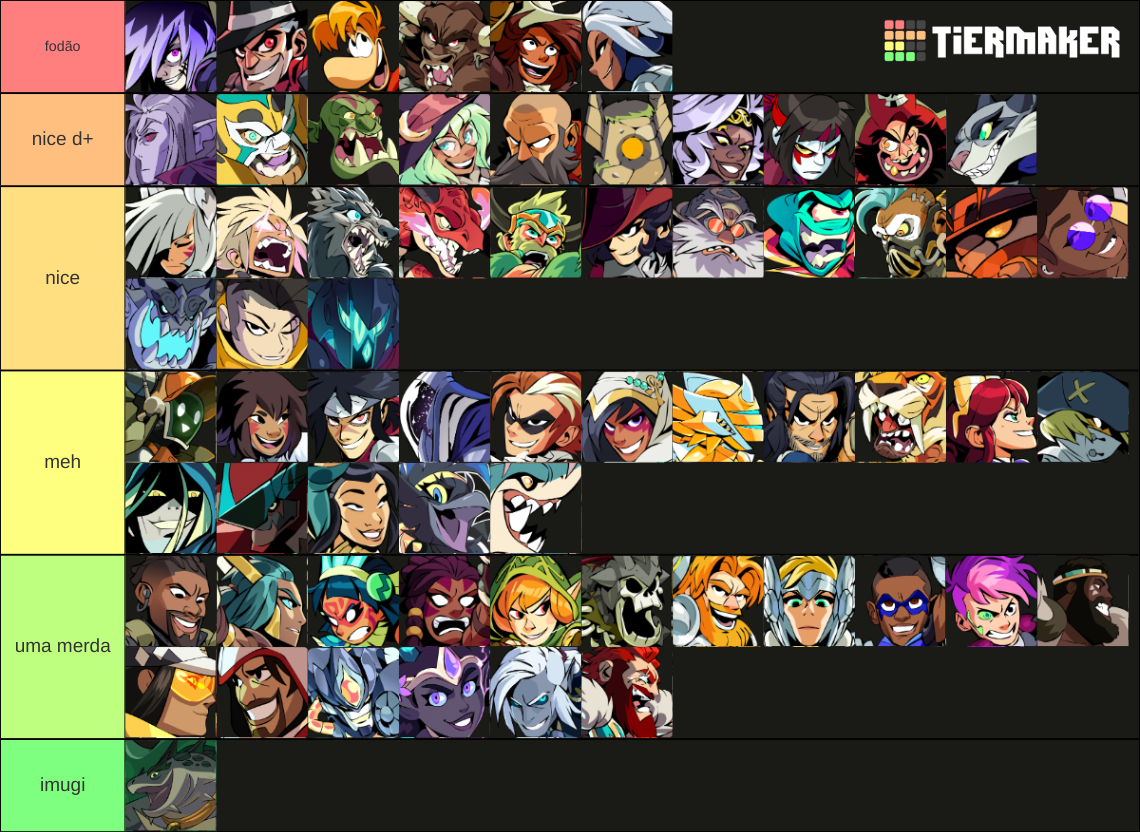 Brawlhalla Legends (January 2025) Tier List (Community Rankings) - TierMaker