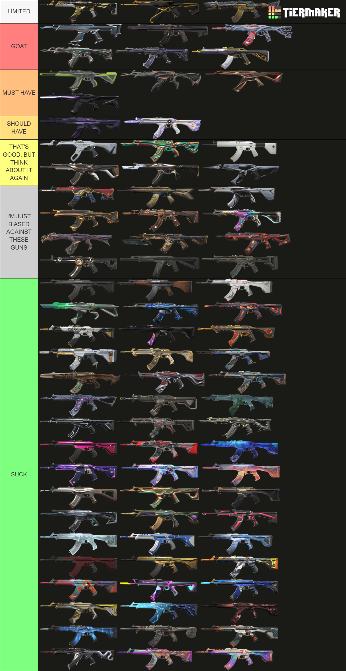 Valorant Vandal Skins (June 2025) Tier List (Community Rankings ...