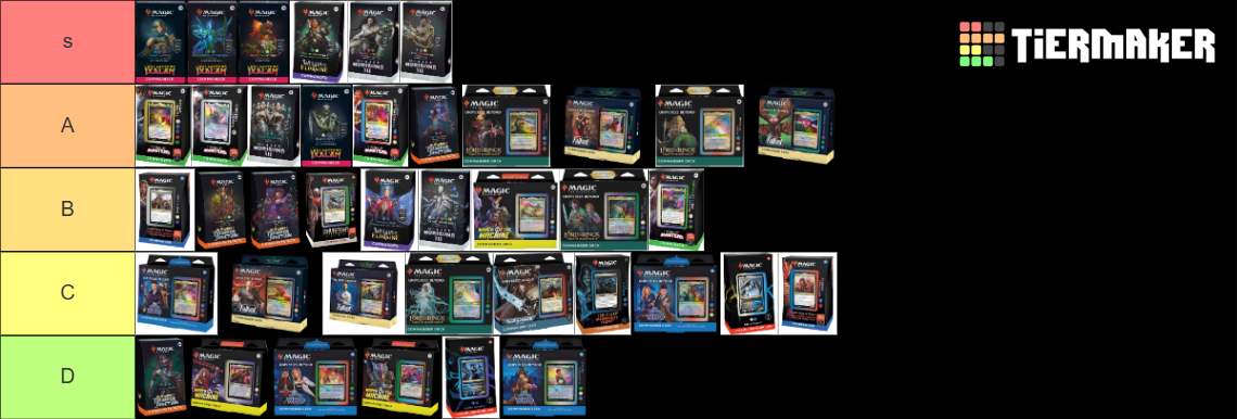 MTG Commander Precons Tier List (Community Rankings) - TierMaker