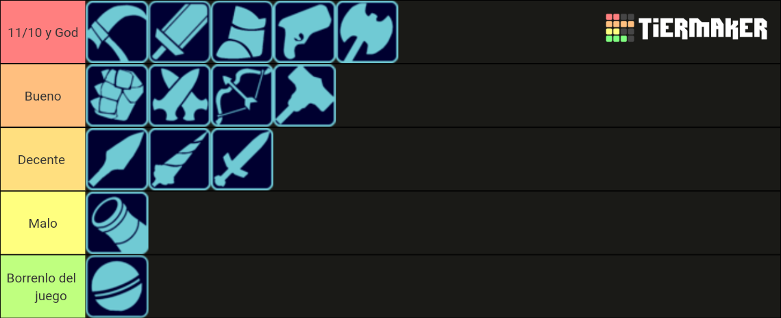 Brawlhalla All Weapons Tier List (Community Rankings) - TierMaker