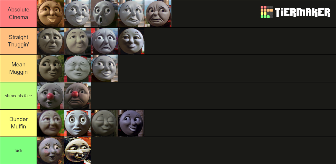 Thomas the Tank Engine Faces (James) Tier List (Community Rankings ...
