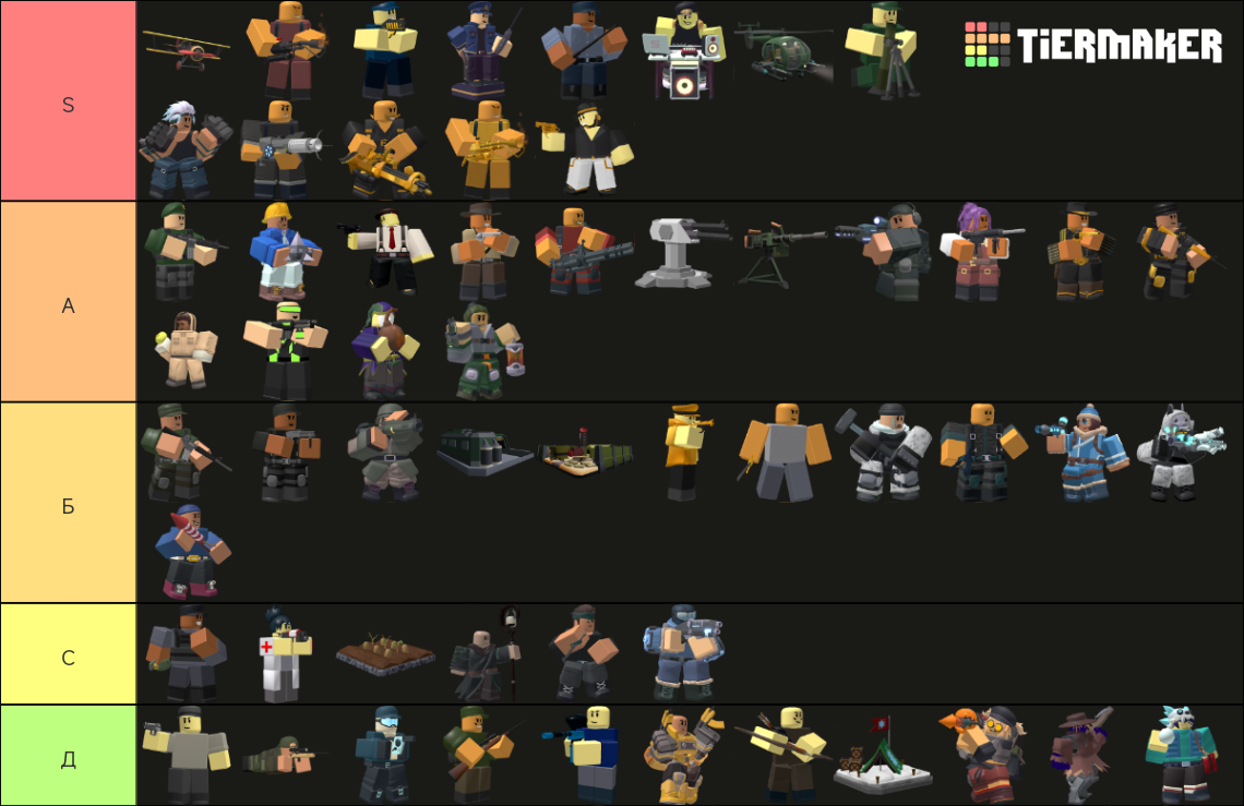 the best towers in TDS Tier List (Community Rankings) - TierMaker