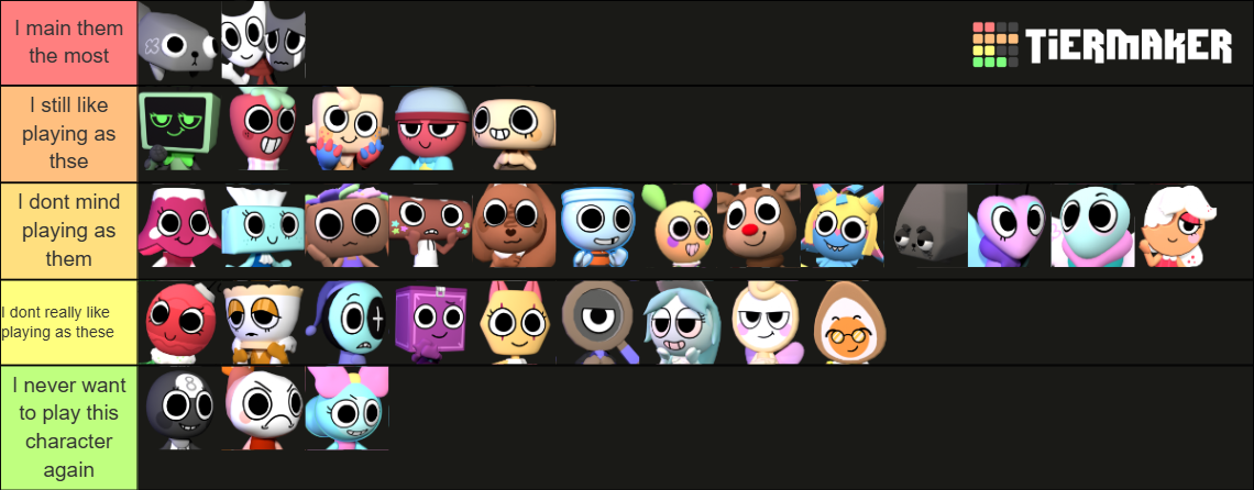 Dandy's World Toon Ranking Tier List (Community Rankings) - TierMaker