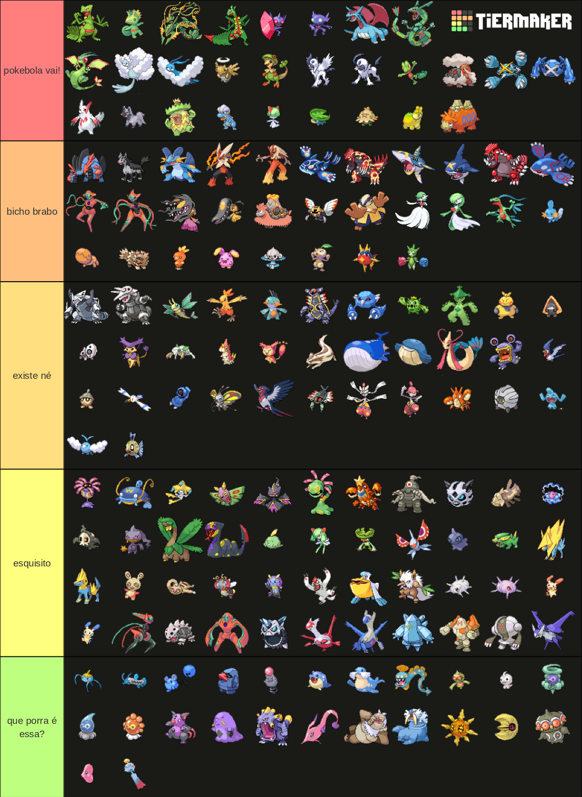 Pokémon Gen 3 Tier List (Community Rankings) - TierMaker