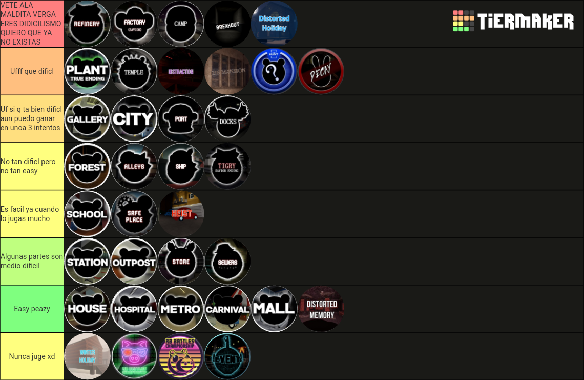 Piggy Chapters (Book 1, Book 2, & Extra Maps) Tier List (Community ...