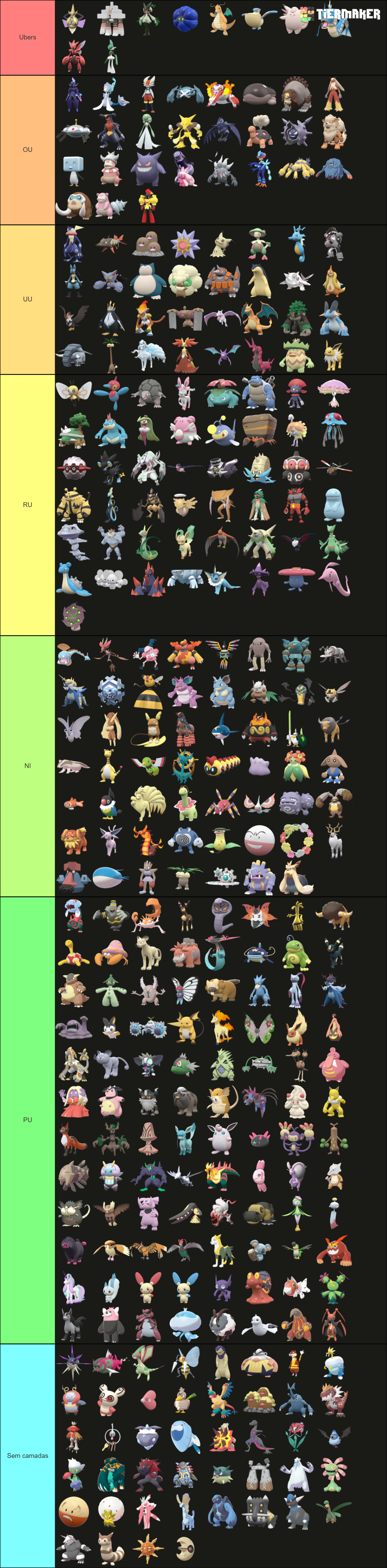 Cobblemon Tier List (Community Rankings) - TierMaker