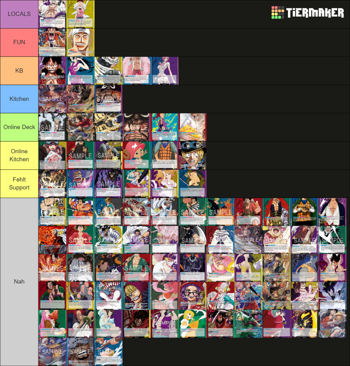 ONE PIECE CARD GAME Leaders Tier List (Community Rankings) - TierMaker