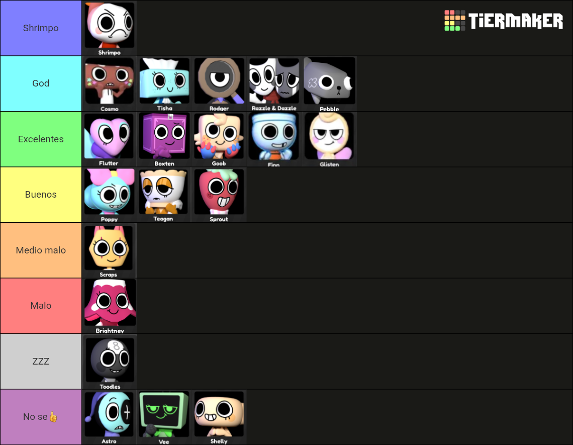 Dandy's World Characters Tier List (Community Rankings) - TierMaker
