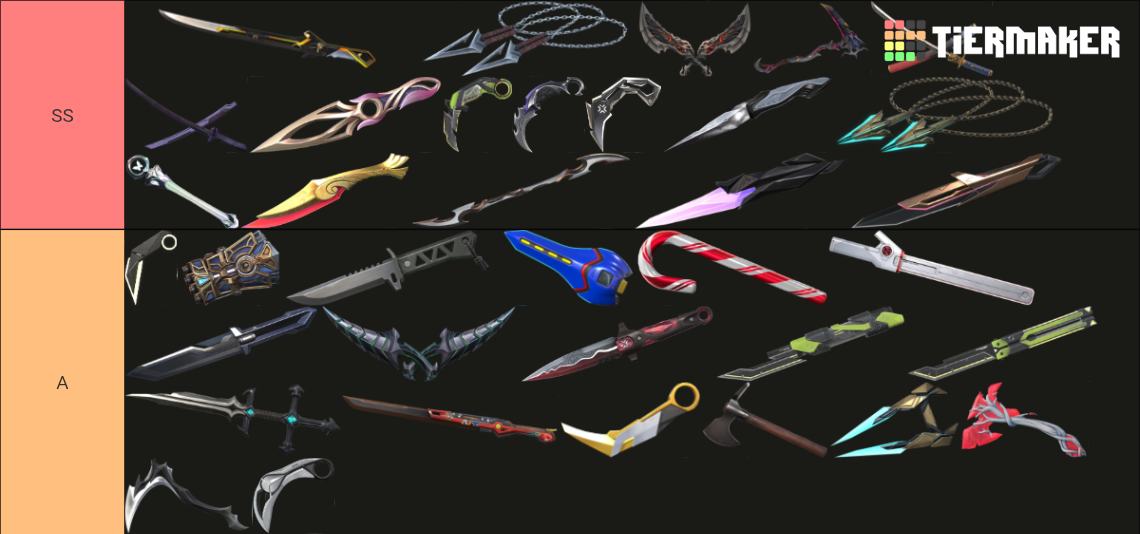 Valorant Melee / Knife Skins (May 2025) Tier List (Community Rankings ...