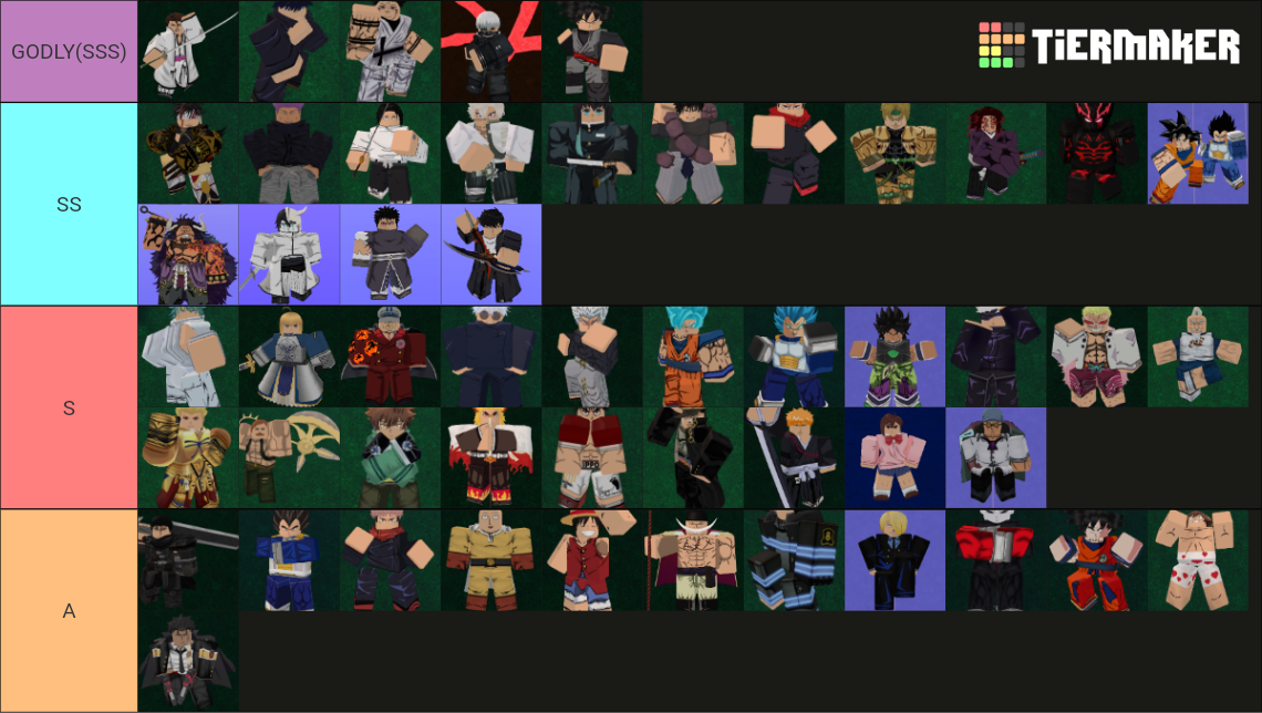 Anime Strike Characters Tier List (Community Rankings) - TierMaker