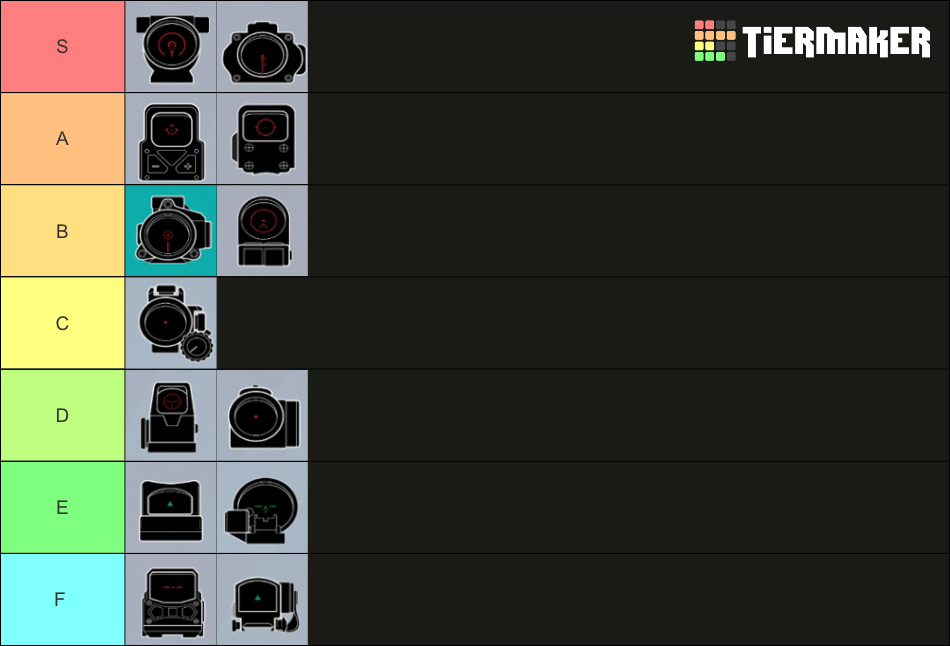 R6S All Sights/Scopes Tier List (Community Rankings) - TierMaker