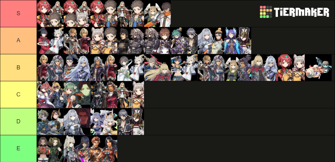 Xenoblade Ship/friendship List Tier List (Community Rankings) - TierMaker