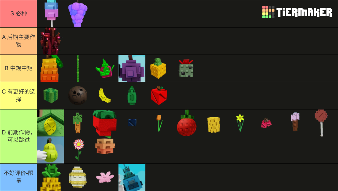 Grow a Garden Seed Tier List (Community Rankings) - TierMaker