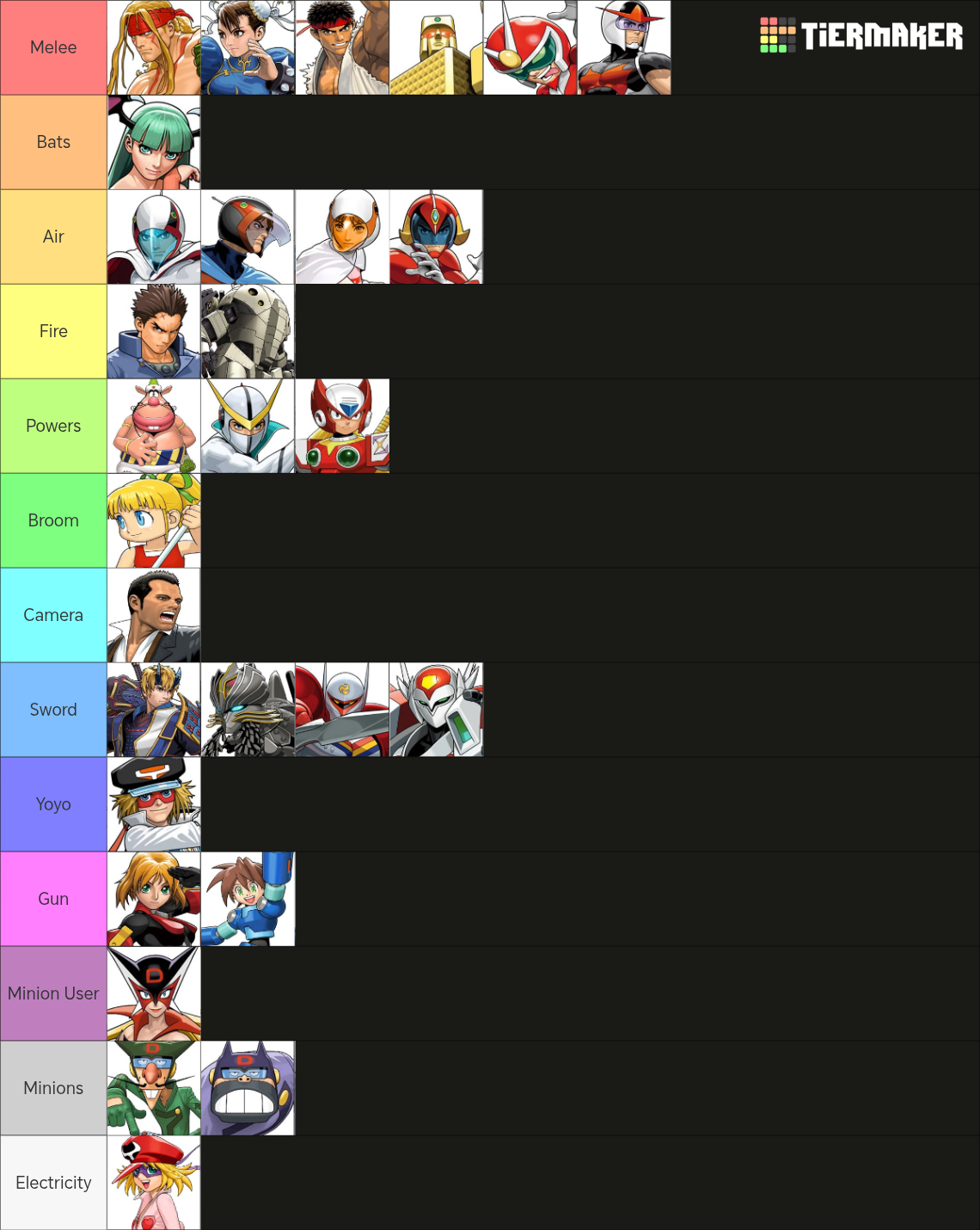 Tatsunoko vs. Capcom: UAS Tier List (Community Rankings) - TierMaker