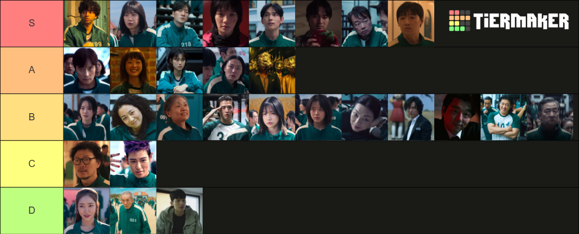 Squid Game Characters Tier List Community Rankings Tiermaker