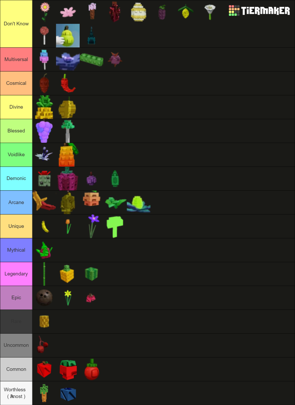 Grow the Garden Tier List (Community Rankings) - TierMaker