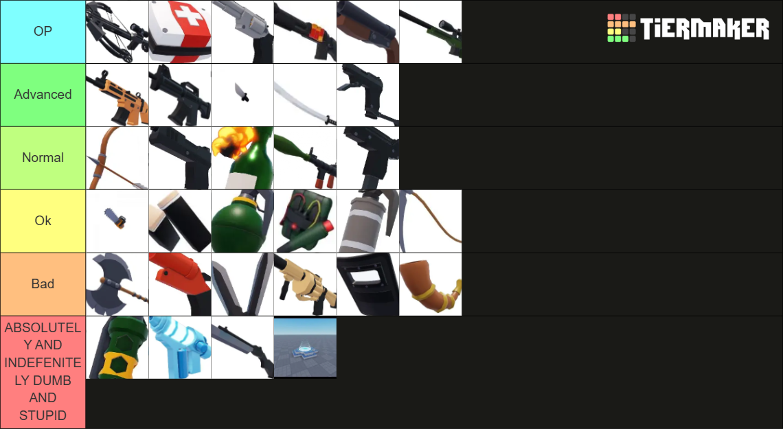 Rivals Weapons Tier List (Community Rankings) - TierMaker