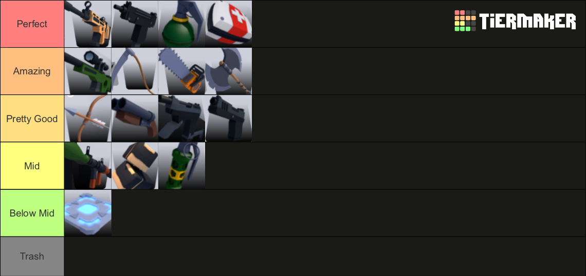 Roblox Rivals Weapons Tierlist (UPDATED) Tier List (Community Rankings ...