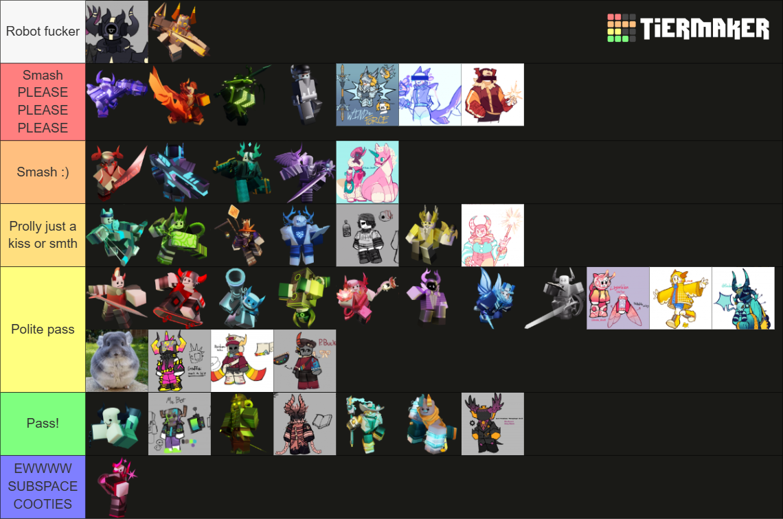 PHIGHTING! characters (playable + lore/npc) Tier List (Community ...