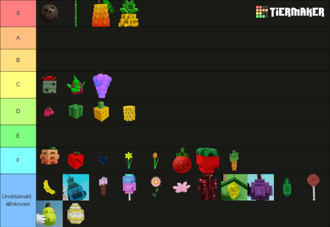 Grow a Garden Seed Tier List (Community Rankings) - TierMaker