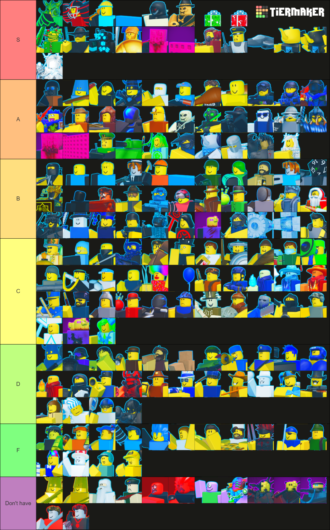 The Battle Bricks: Friendly Units [Royal Flush] Tier List (Community ...