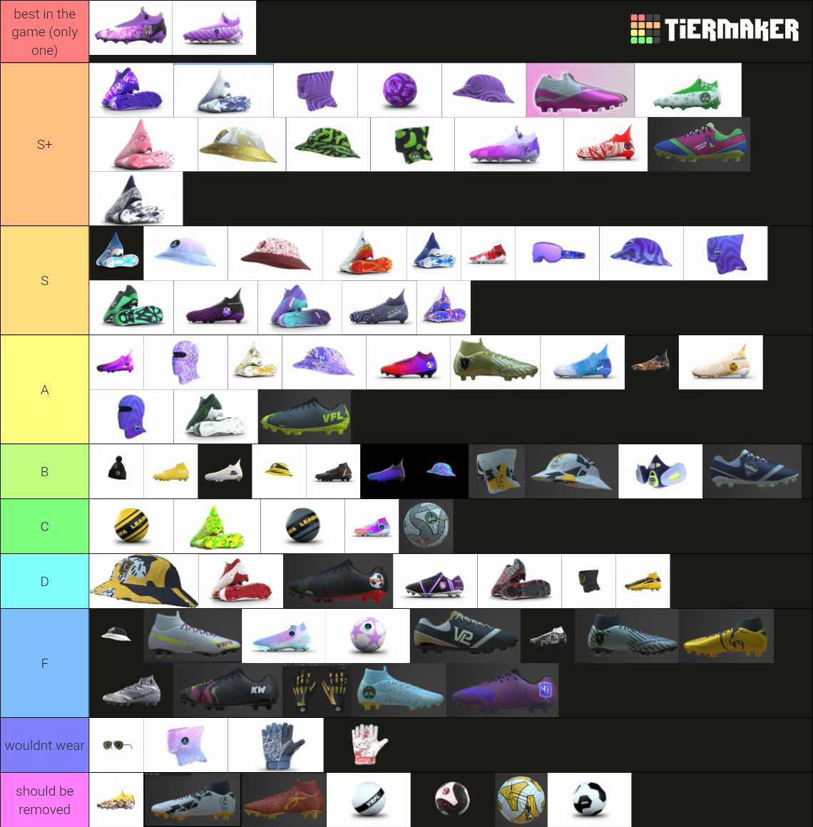VRFS Custom Cosmetics (FIXED) Tier List (Community Rankings) - TierMaker